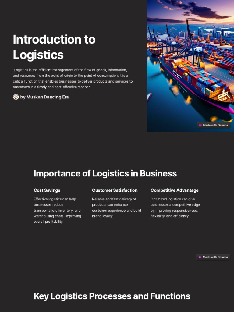 Untitled (2) Beyond Borders: The Global Logistics Frontier" | PDF | Logistics | Warehouse