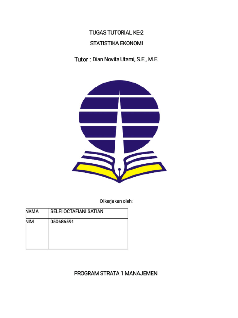 Statistika Ekonomi TG 2 | PDF