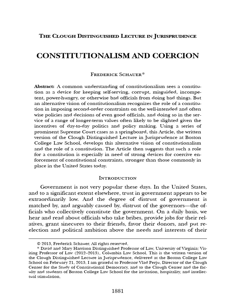 01 Schauer | PDF | Confrontation Clause | First Amendment To The United ...