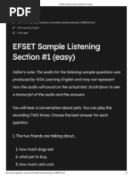 EFset 50-Minute Test Answers | PDF