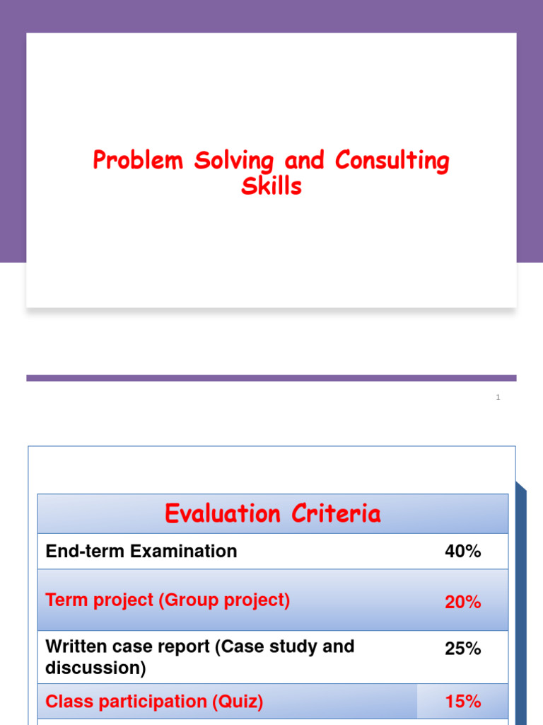 Unit I Introduction To The Consulting Profession Download Free Pdf