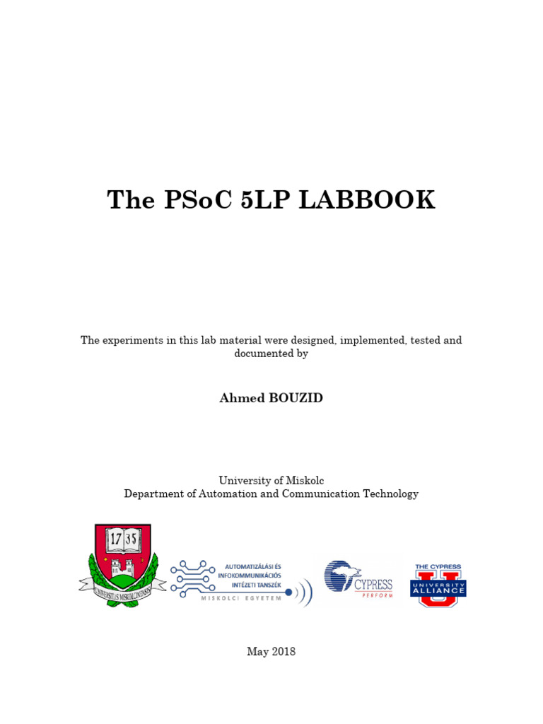 PSOC Labbook | PDF | Computer Architecture | Computer Science