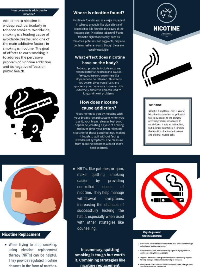 Blue and White Modern Business Agency Trifold Brochure | PDF | Nicotine ...