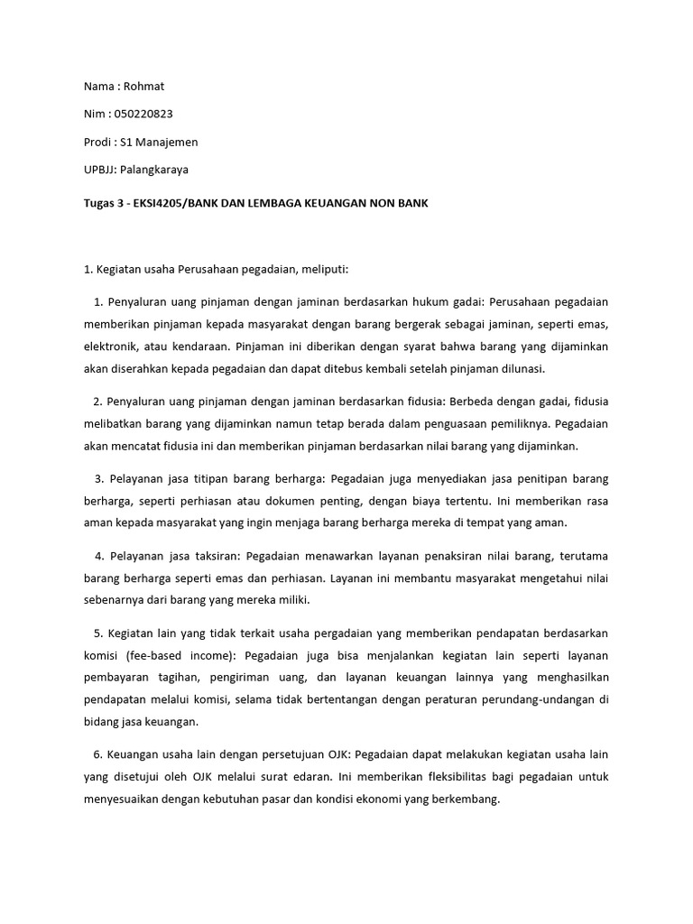 Tugas 3 - EKSI4205 | PDF