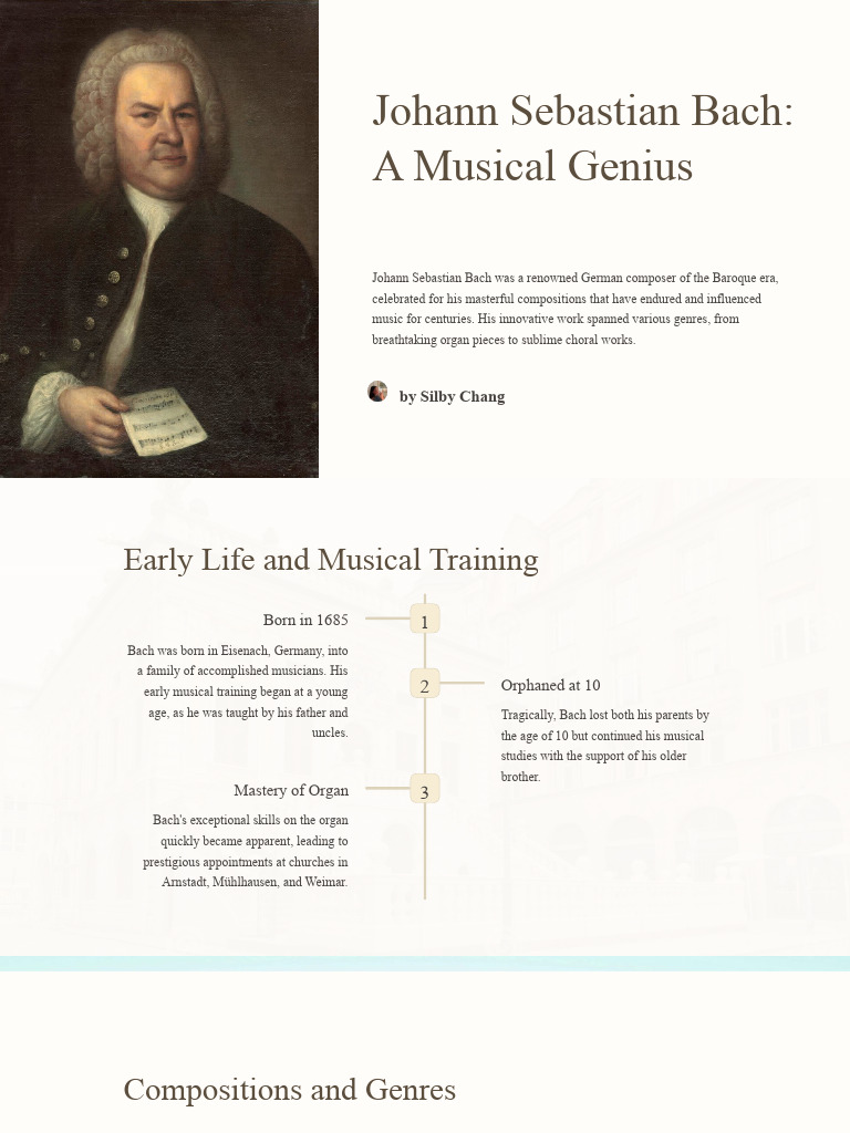 J.S Bach Presentation | Download Free PDF | Johann Sebastian Bach ...