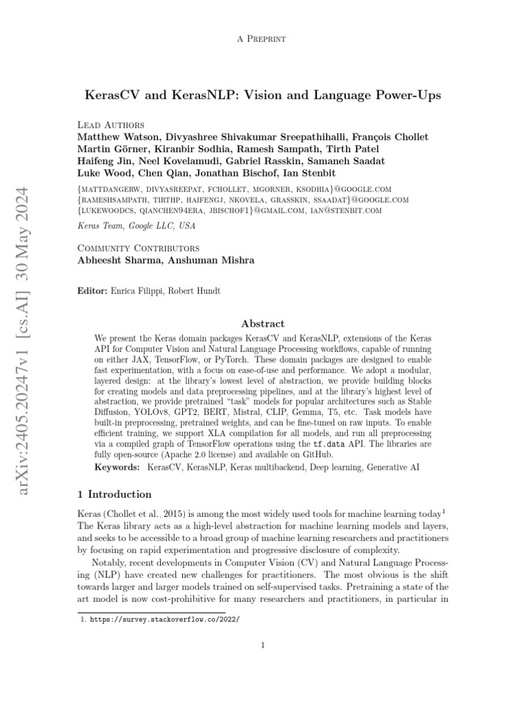 KerasCV & KerasNLP: AI Model Boosters | PDF | Machine Learning | Computer Programming