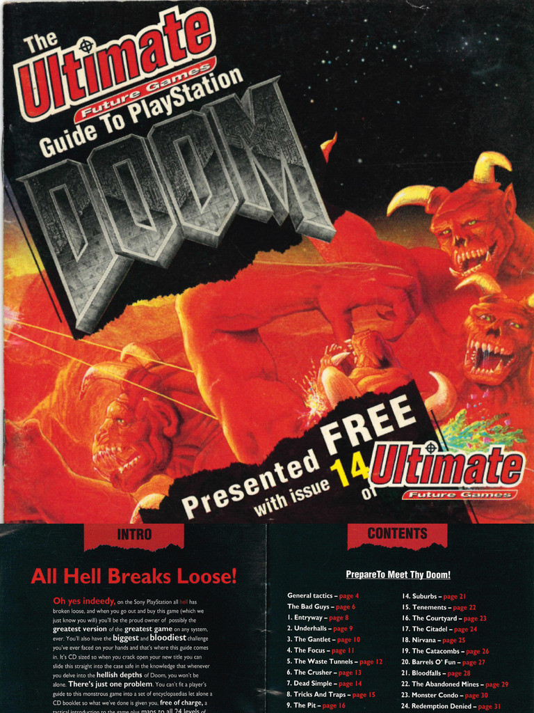 Ultimate Future Games #14 Supplement - Playstation Doom Guide | PDF