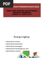 BUKU ADMINISTRASI DESA TERBARU | PDF