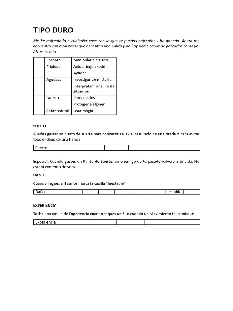 Tipo Duro - Hard Case | PDF | Hogar, jardinería y bricolaje