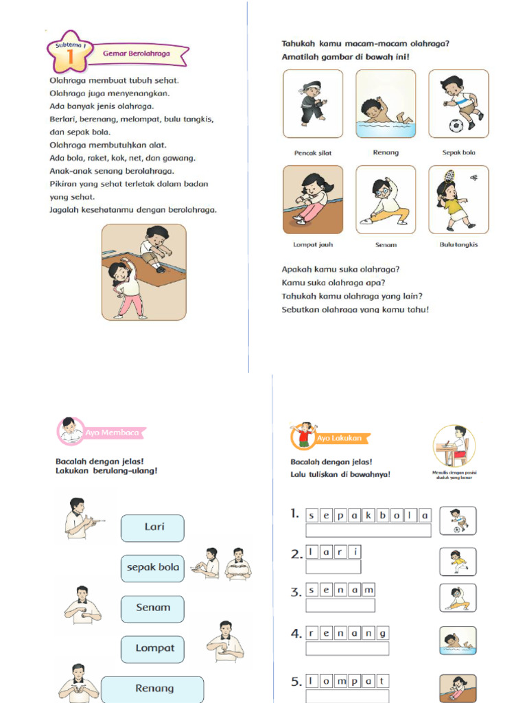 Modul Pembelajaran Kelas I Tunarungu | PDF