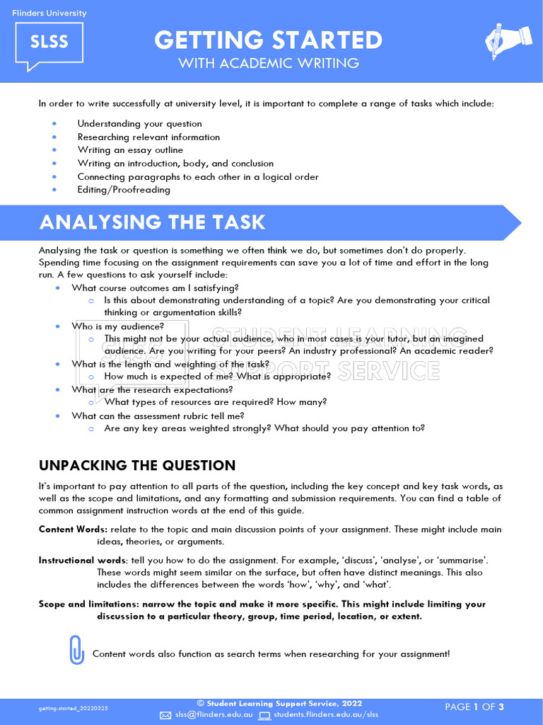 getting-started | PDF | Essays | Evidence