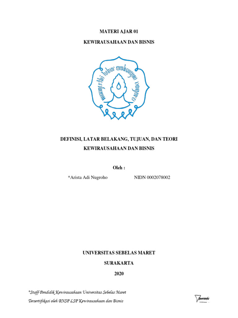 Materi KWU Proses Bisnis 01 | PDF | Karier & Perkembangan | Bisnis