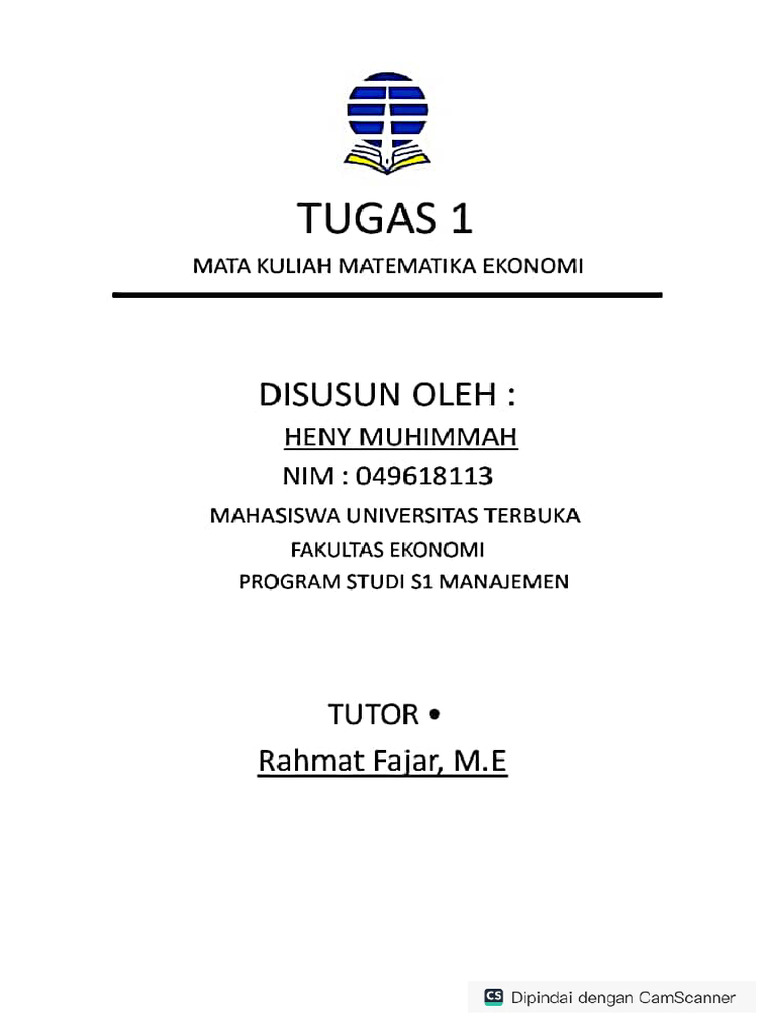Tugas MTK Ekonomi Heny | PDF
