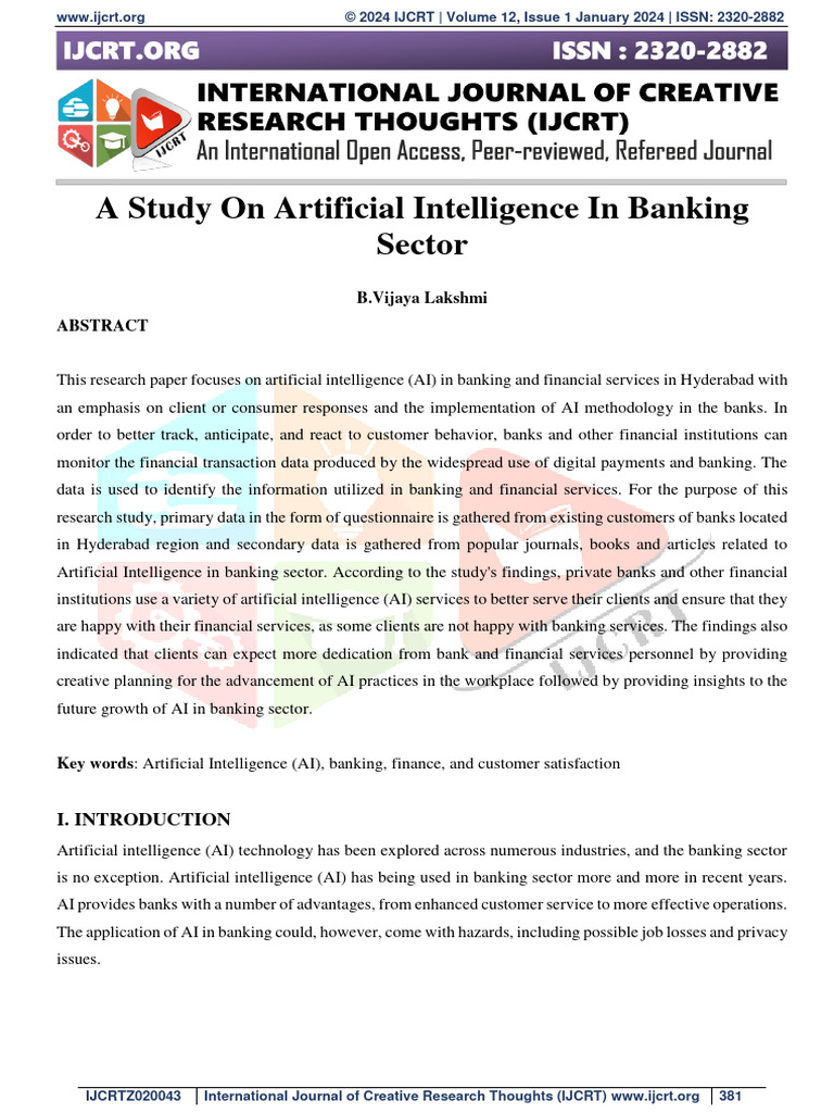 IJCRTZ020043 | PDF | Artificial Intelligence | Intelligence (AI ...