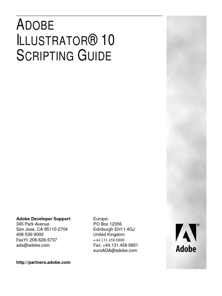 Illustrator Scripting Guide | PDF | Scripting Language | Adobe Illustrator Illustrator Scripting Guide | PDF | Scripting Language | Adobe Illustrator