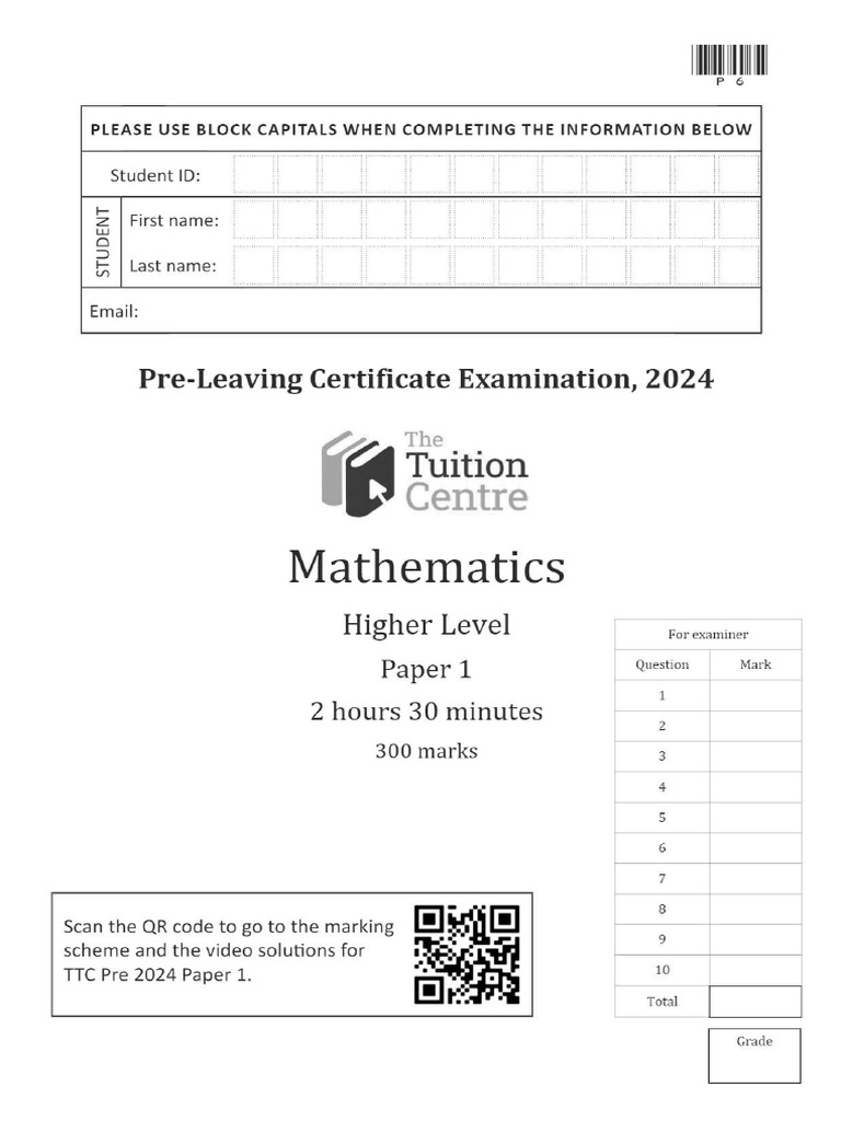 Pre Paper | PDF