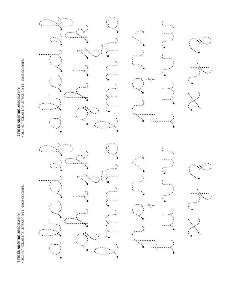 Abecedario en Cursiva | PDF