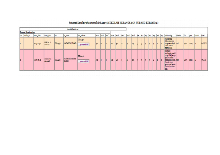 Analisis Laporan RMT 2023 | PDF