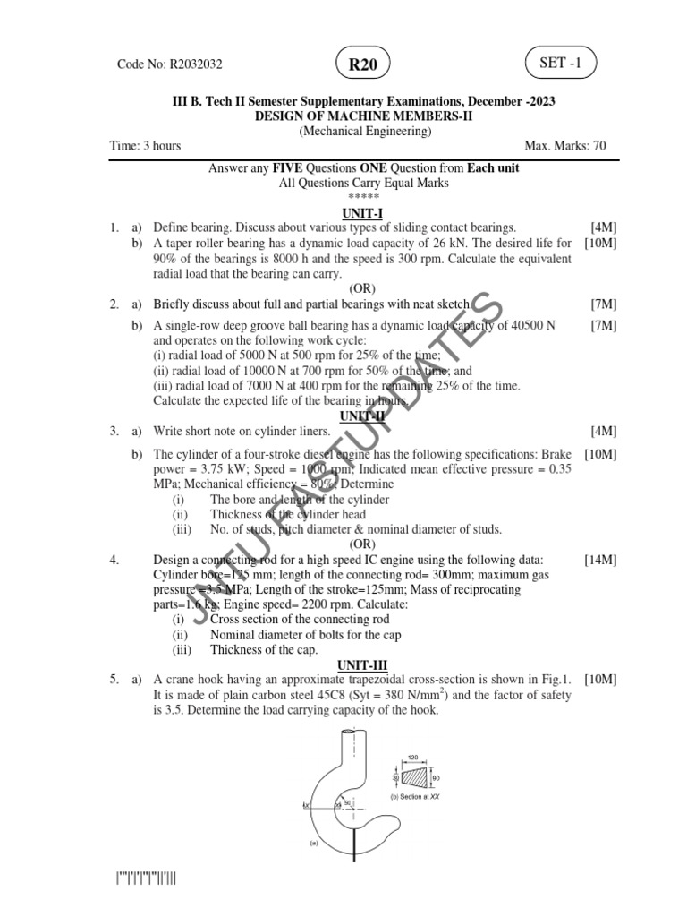 Design of Machine Members II Dec 2023 | Download Free PDF | Belt ...