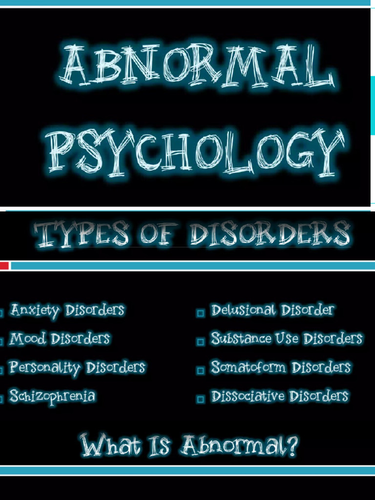 Abnormal Psychology | PDF