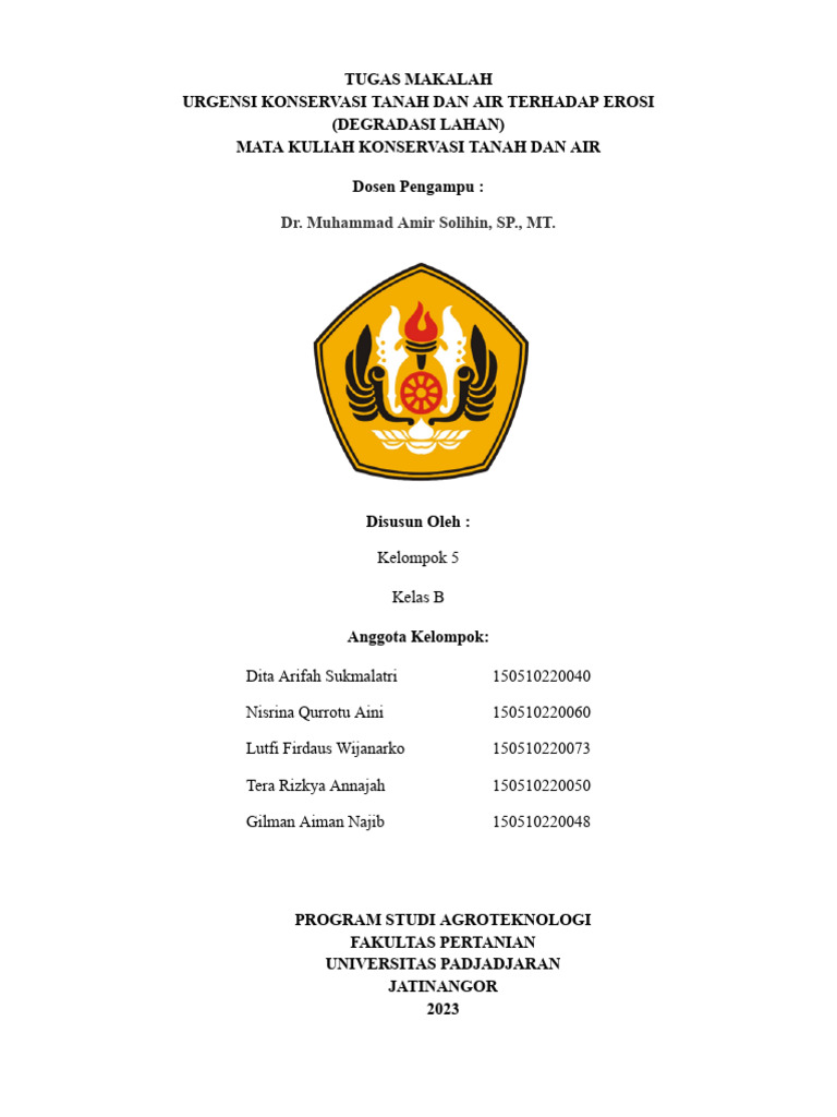 Kela B - Kelompok 5 - Makalah KTA | PDF