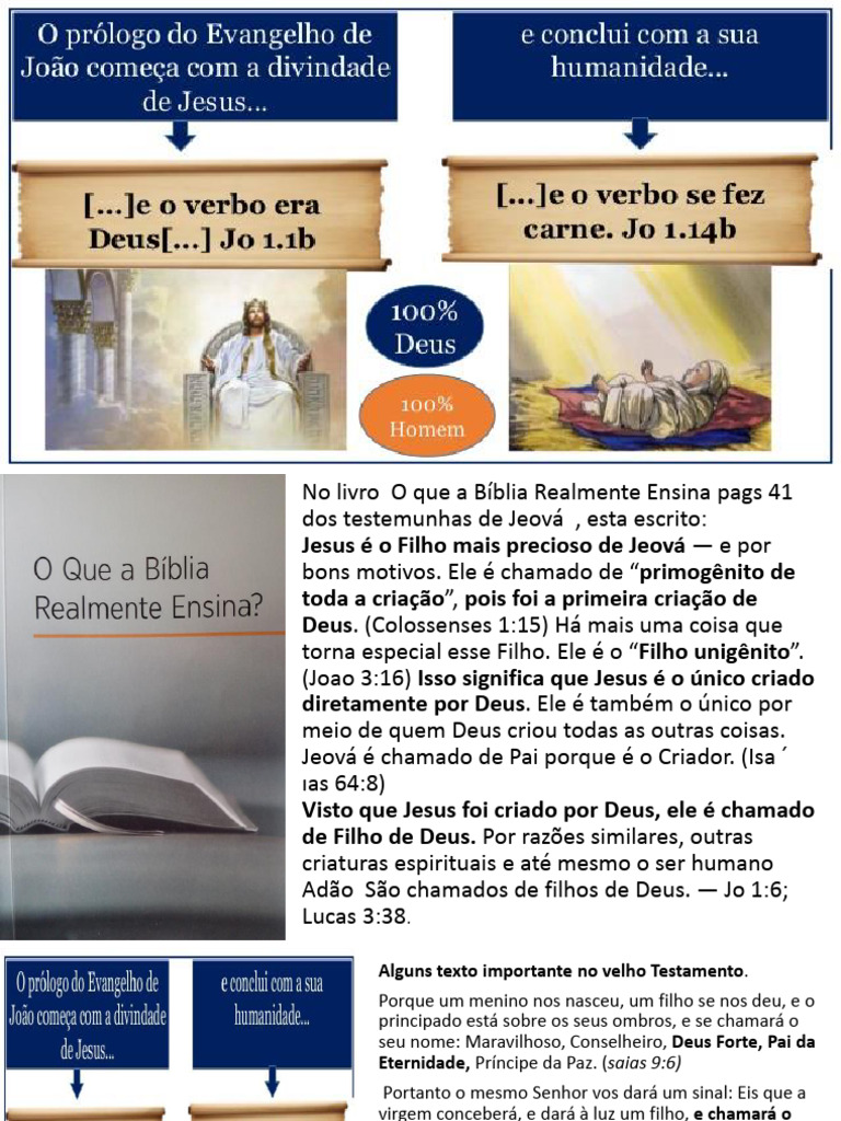 Divindade e A Humanidade de Jesus-Primogenito Prototokos. | PDF | Jesus ...