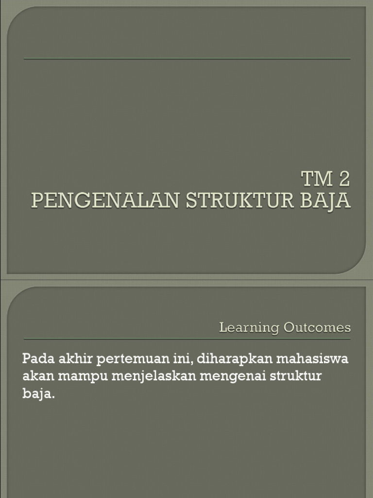 TM-2-Pengenalan Struktur Baja | PDF
