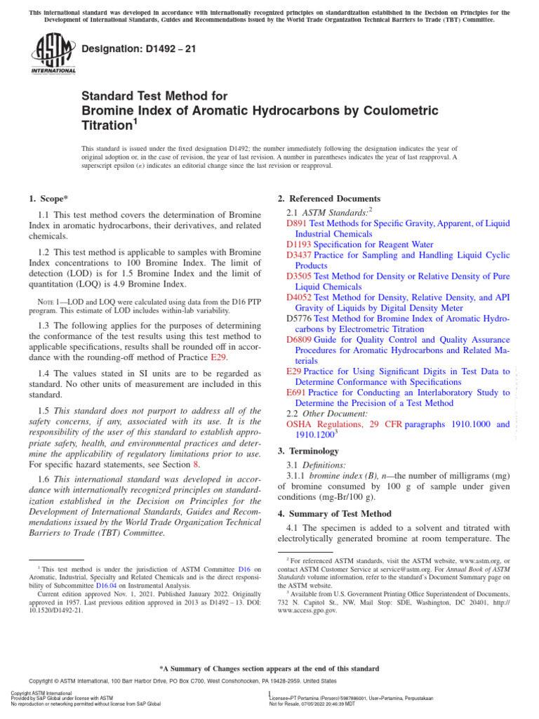 Astm D1492-21 | PDF | Detection Limit