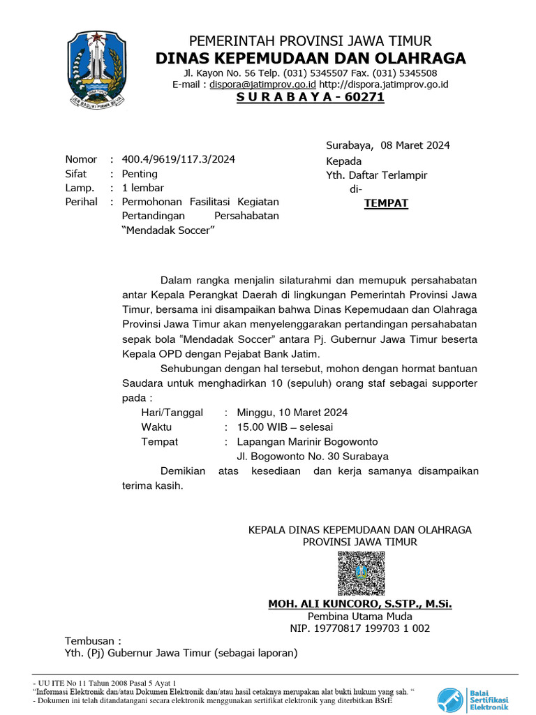 UND Permohonan Suporter - Sign | PDF