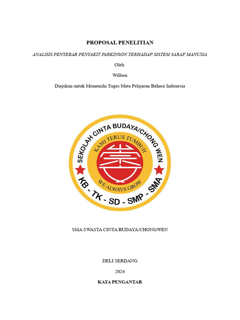 Proposal - Penelitian Willsen | PDF | Pengembangan Diri