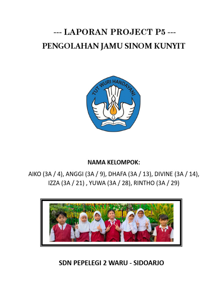 Laporan Project P5 Membuat Sinom Kelas 3a - 111248 | PDF