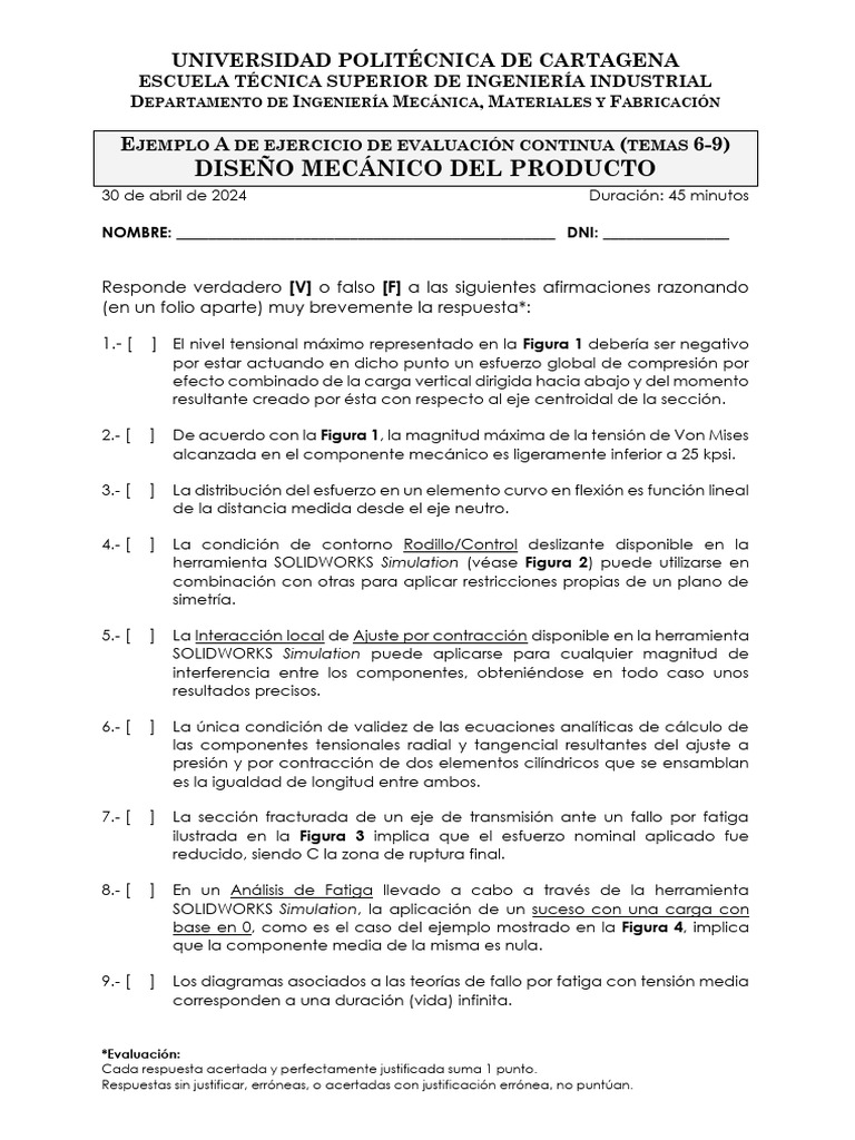 EEC2 EjemploA | PDF | Fatiga (material) | Estrés (Mecánica)