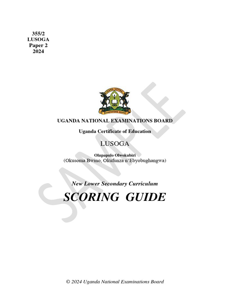 355 2 NLSC Sample 24 Guide | PDF