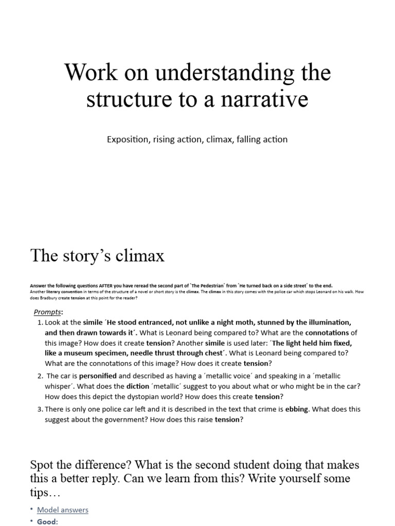 8F Work On Understanding The Structure To A Narrative | PDF