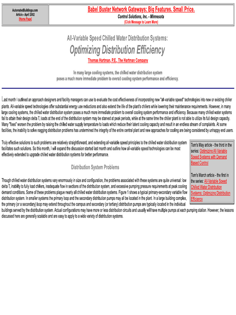 All-Variable Speed Primary Pumping Systems | PDF