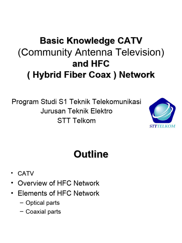 Modul 9 Catv and HFC | PDF | Signal To Noise Ratio | Cable Television