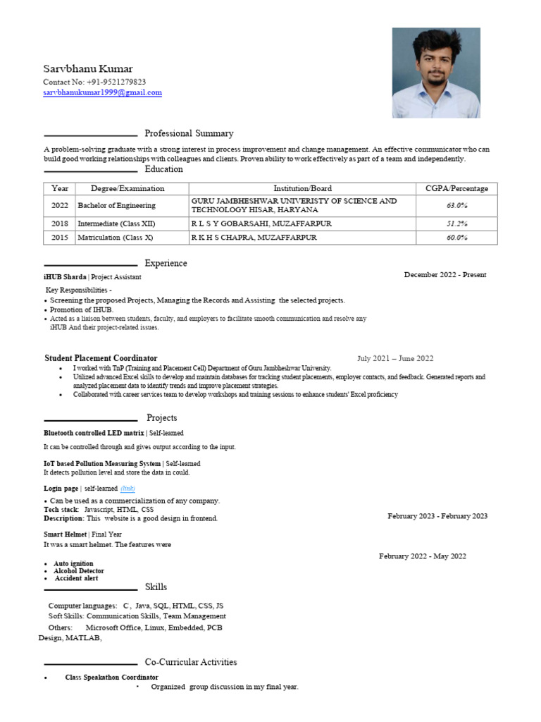 Sarvbhanu_CV_Tech | PDF | Computer Science | Software