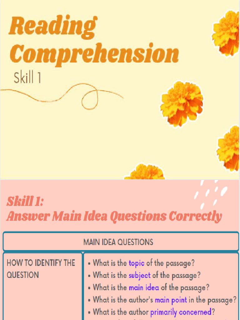 Reading (Skill 1) | PDF