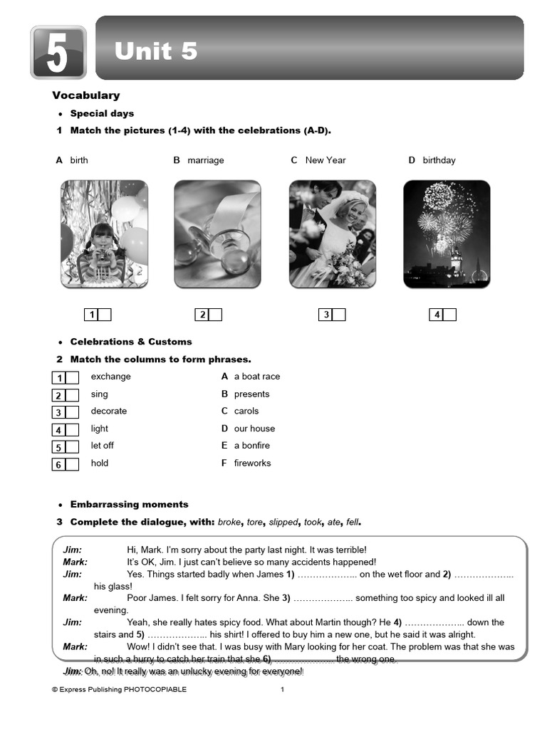 Unit 5: Celebrations and Customs | PDF | Carnival