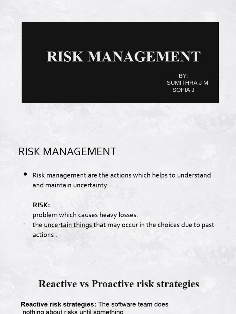 Risk Management Seminar Pdf Risk Risk Management