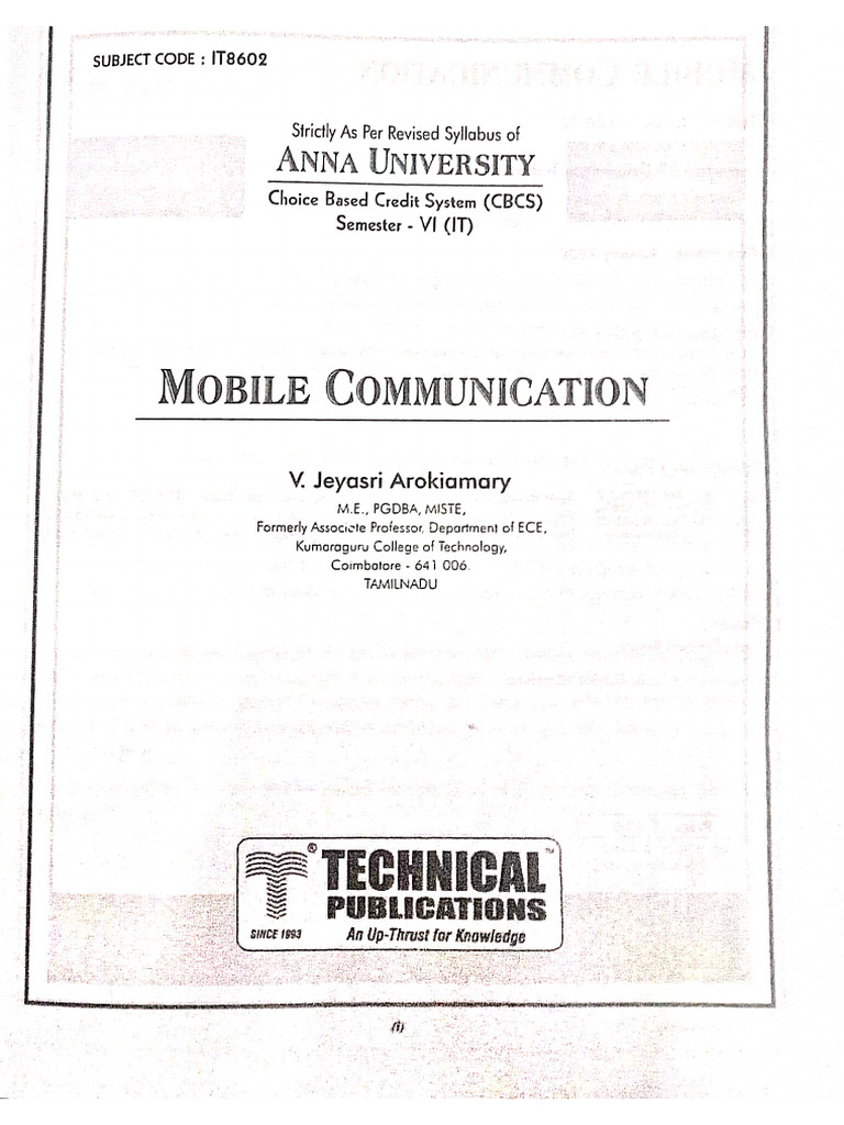 Mobile Communication | PDF