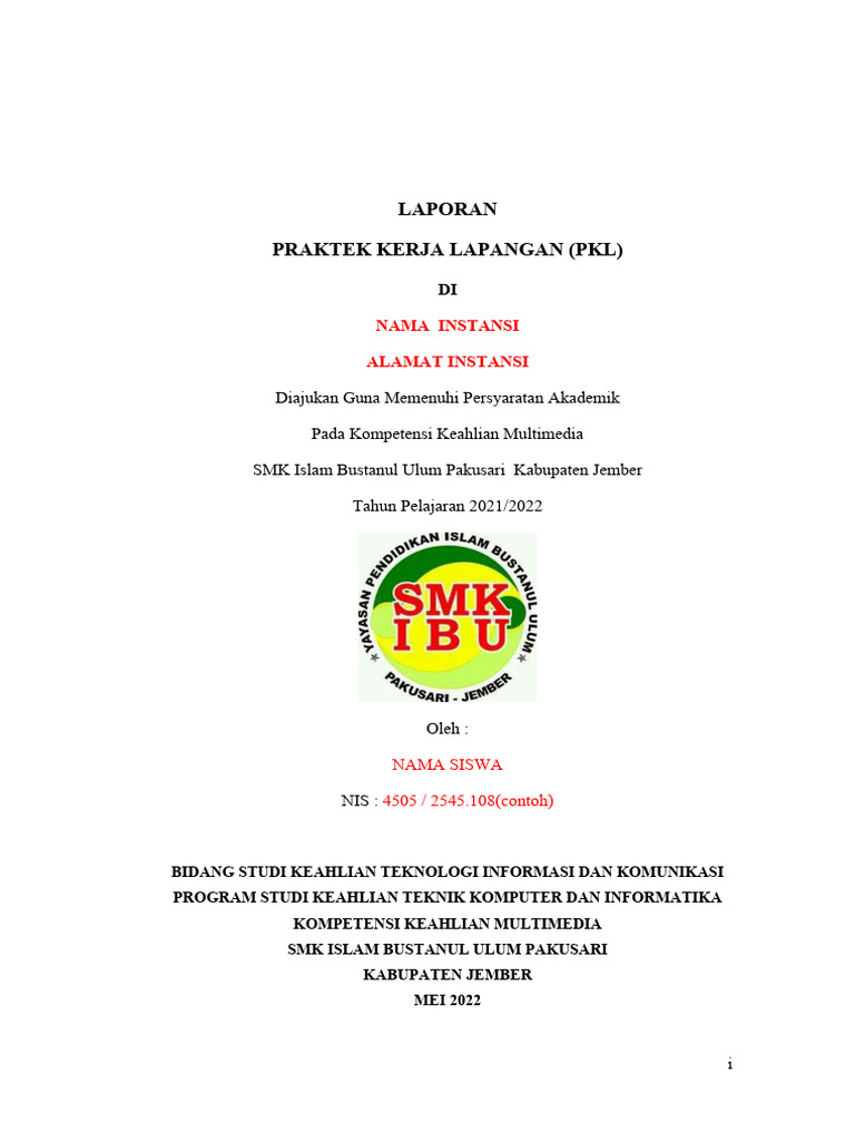 Laporan PKL Multimedia SMK | PDF | Karier & Perkembangan