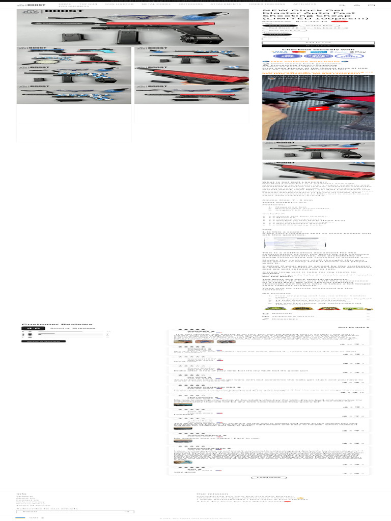 NEW Glock Gel Blaster Auto Fast Shooting Cheap (LIMITED 100pcs ...