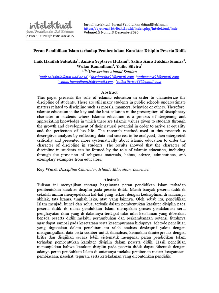 Jurnal Psiko Disiplin | PDF