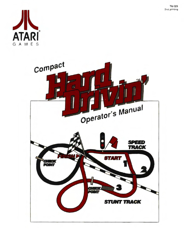 Hard Drivin Compact TM-329 2nd Printing | PDF