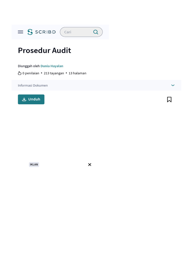 Prosedur Audit - PDF | PDF