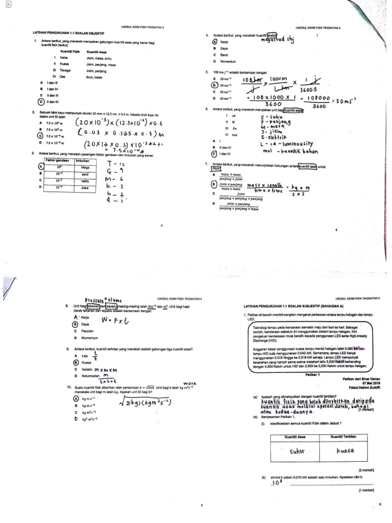 Modul Fizik KSSM Tingkatan 4 | PDF