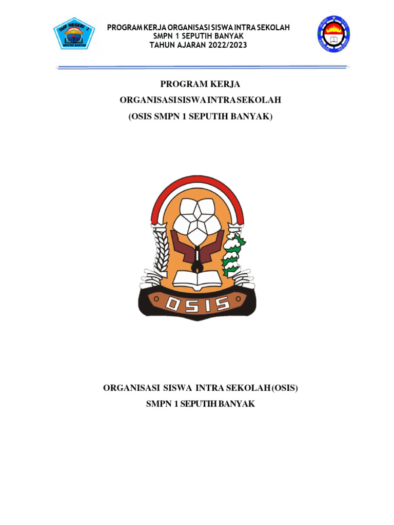 Program Kerja OSIS 2023 | PDF | Kesehatan Holistik