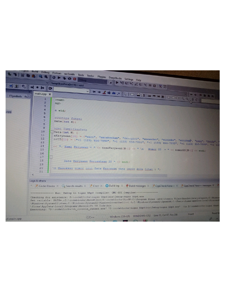 Tugas Array Dan Referensi Aray 2D | PDF