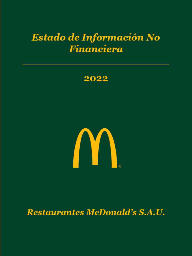 EINF McDonald's 2022 - VF | PDF | Mc Donald's | Corrupción política EINF McDonald's 2022 - VF | PDF | Mc Donald's | Corrupción política
